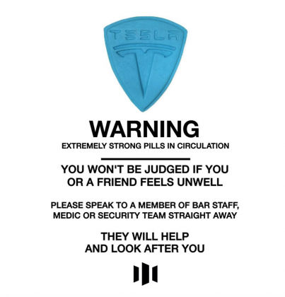 Warning Issued Over Extremely Strong Blue Tesla Pills In England