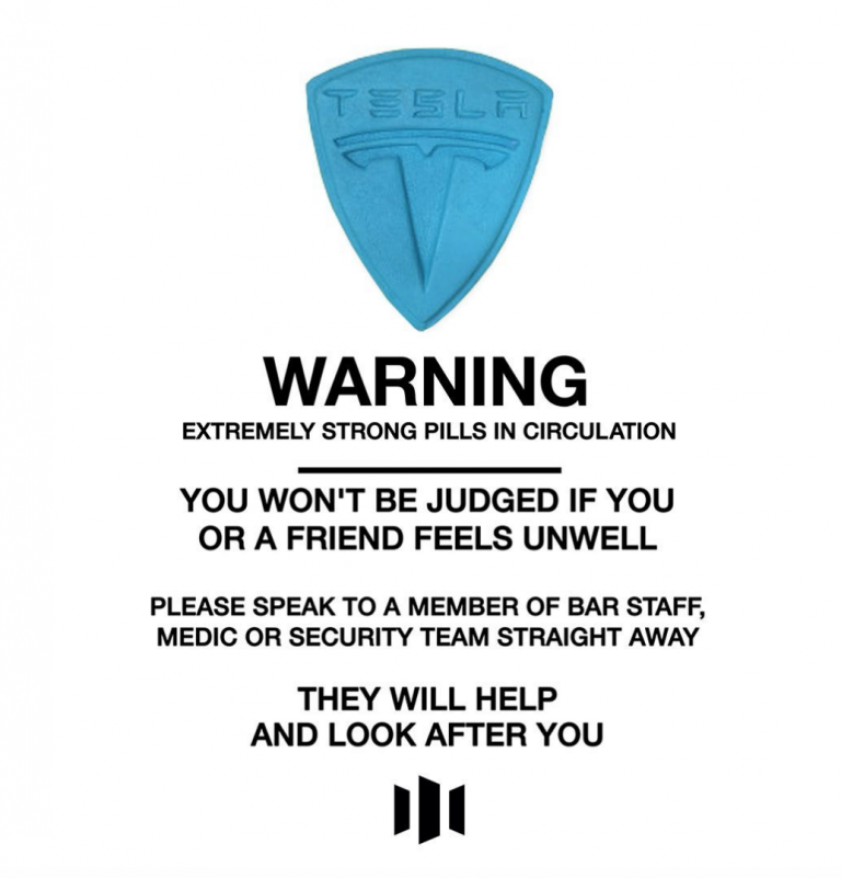 Warning Issued Over Extremely Strong Blue Tesla Pills In England